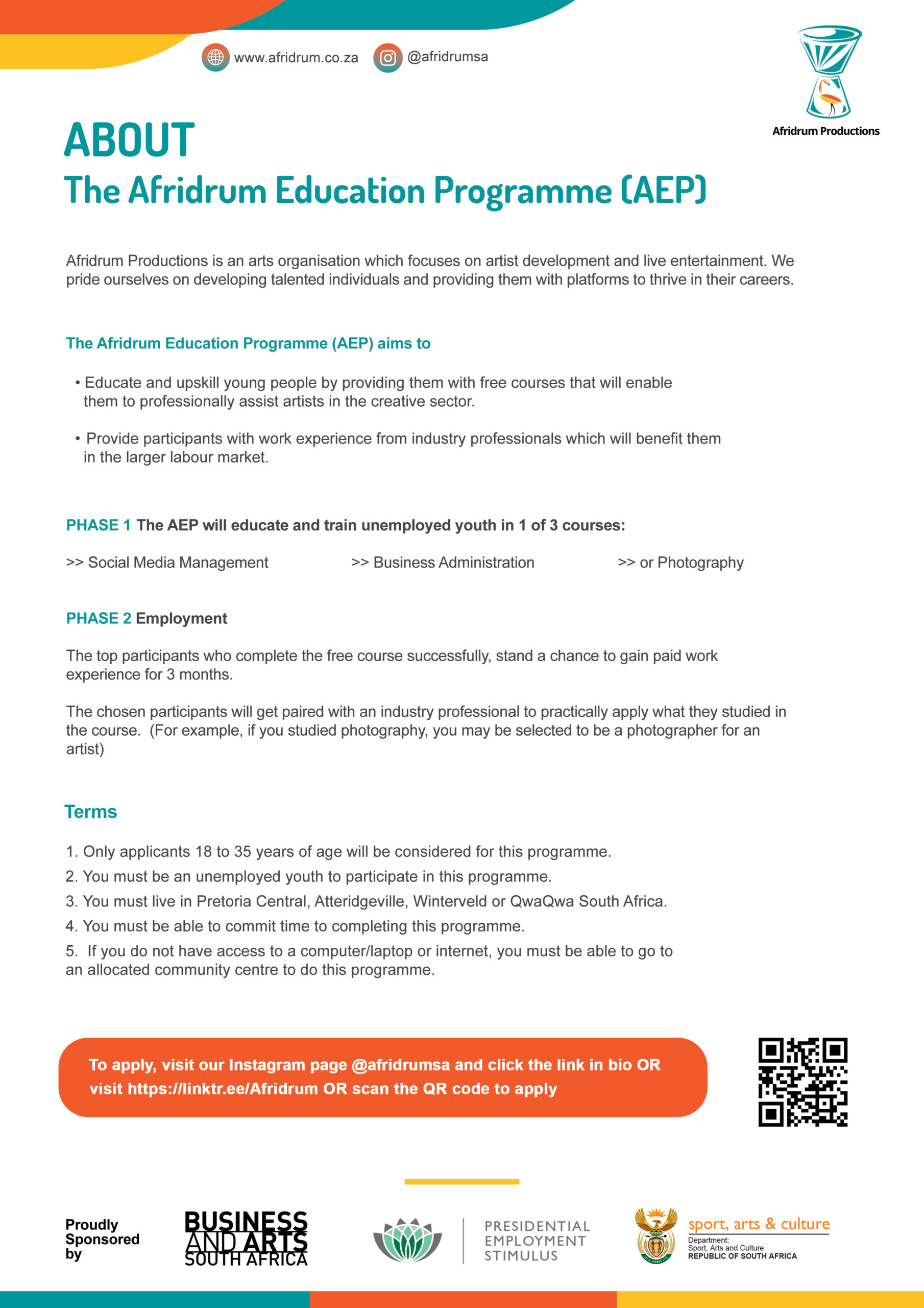 Afridrum Productions | Linktree